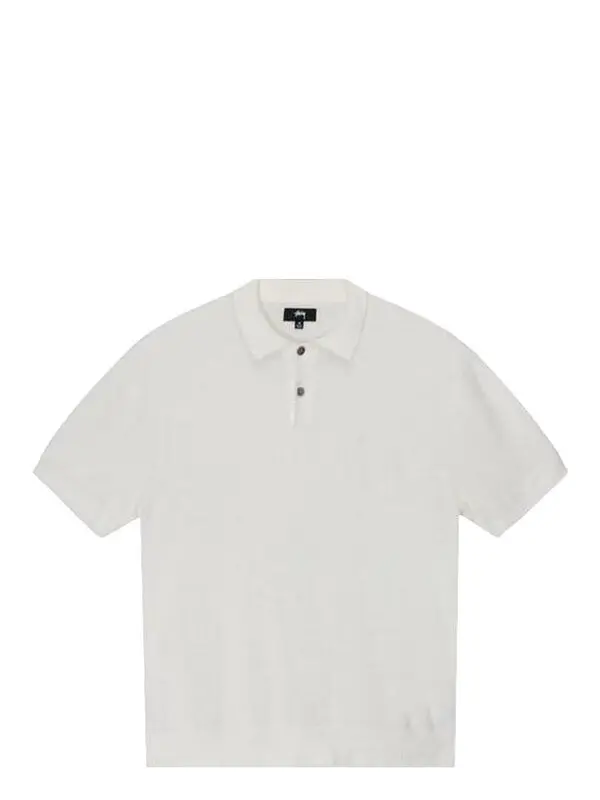 StÜssy Textured Ss Polo Sweter - Bone