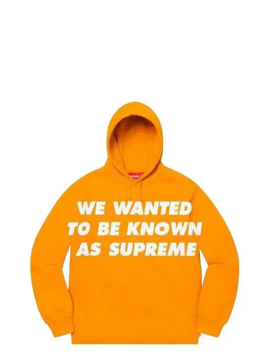 Supreme Known As Hooded Sweatshirt - Goldyellow