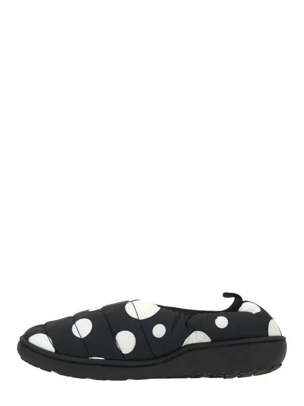 SUBU Packable Sandals Cream Snow Dot - Black/white