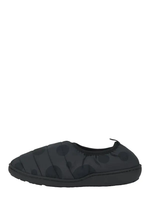 SUBU Packable Exclusive Charcoal Snow Dot Slipper - Black/charcoal Snow Dot