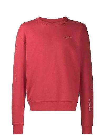 Off-White Arrow Pattern Pullover - Red