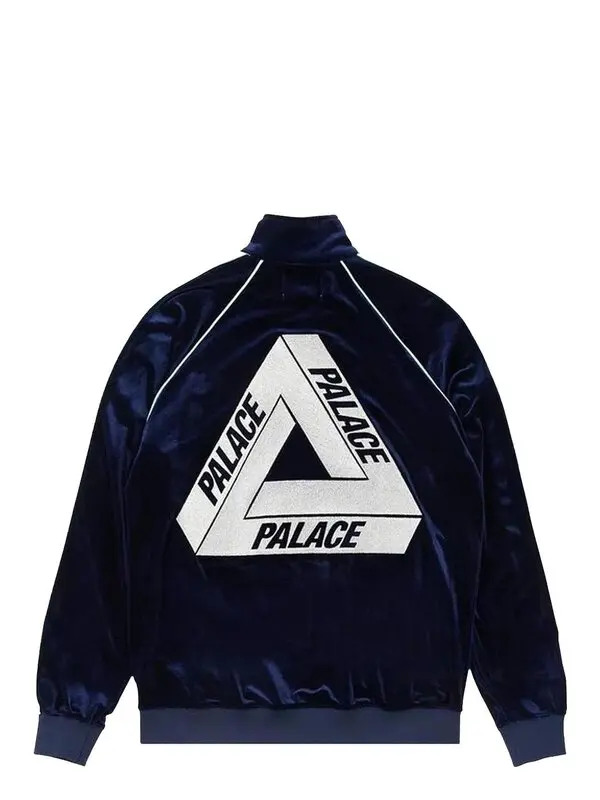 PALACE X Elton John Velour Track Jacket - Navy