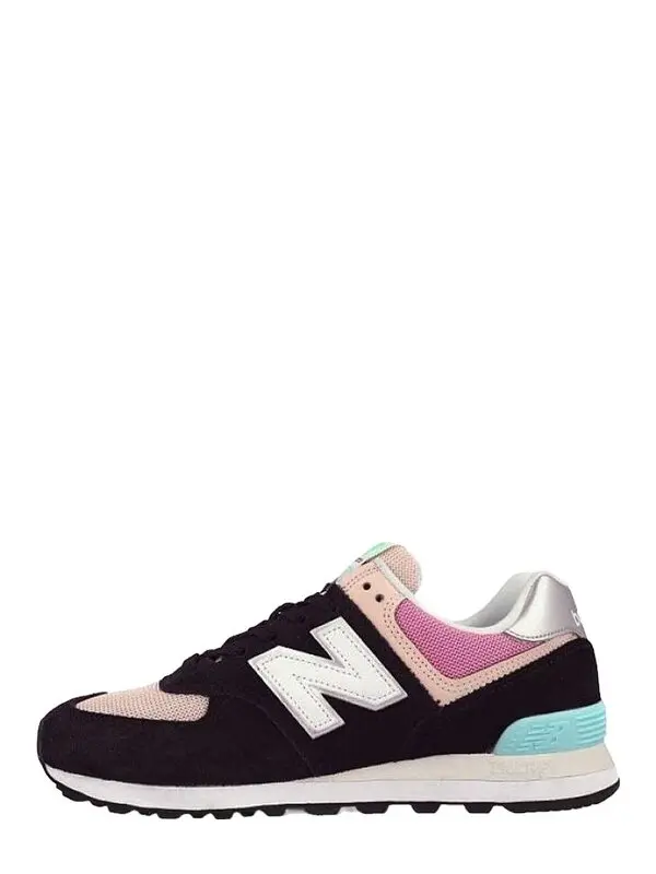 NEW BALANCE 574 Madder Rose Sneakers - Black