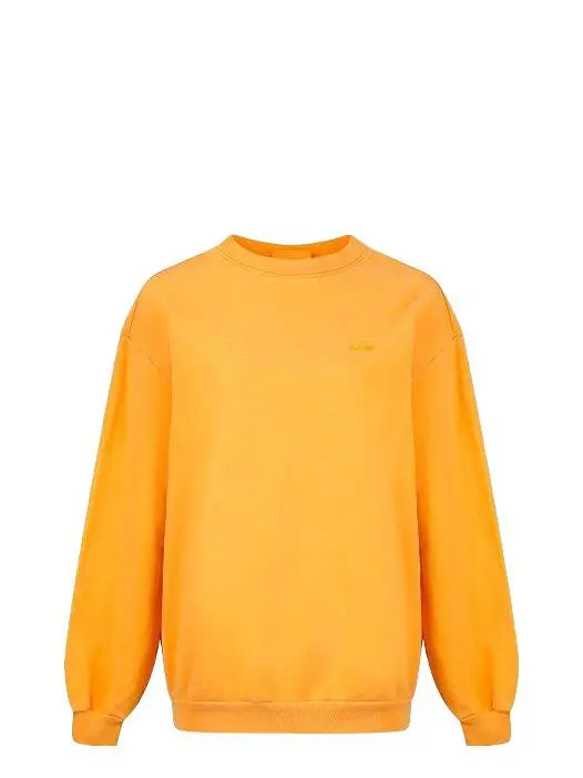 LEVI'S Round Neck Long Sleeve Sweatshirt - Yellow