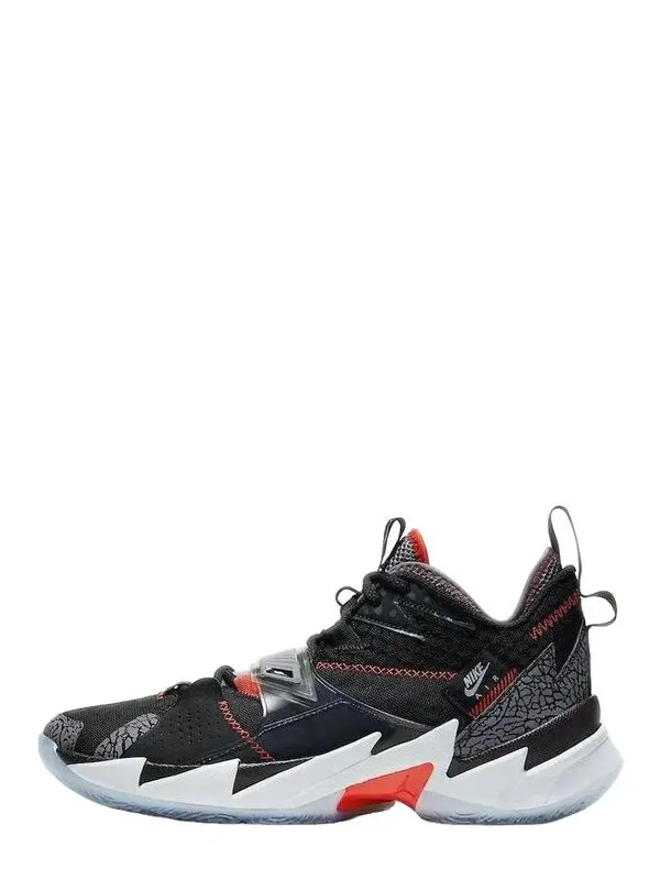 JORDAN Why Not Zer0.3 " Cement" High Top Sneakers - Black