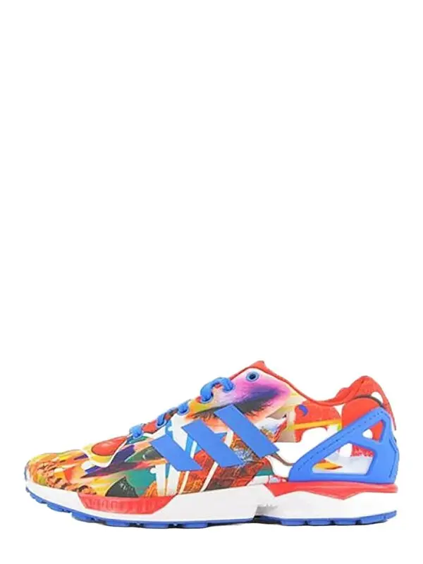 Adidas Zx Flux Seoul Athletic Sneakers - White/blue/red