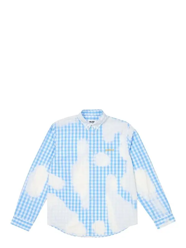 PALACE Ss24 Bleached Out Shirt - Blue