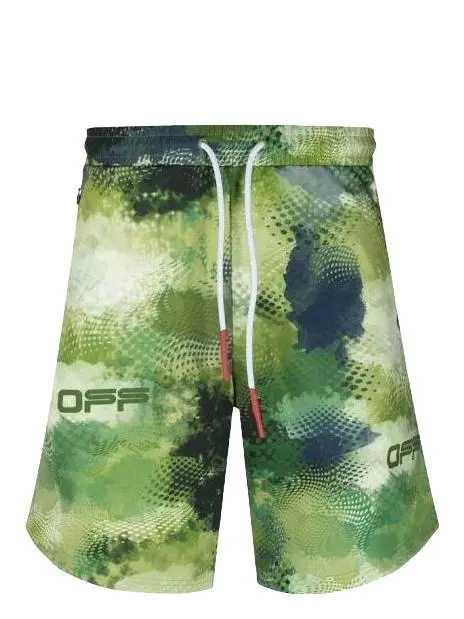 Off-White Logo Sports Knit Shorts - Multi-color