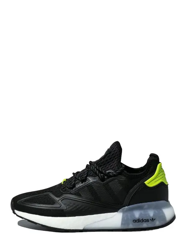 Adidas Zx 2k Boost "semi Solar Slime" Sneakers - Black