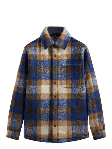 Kith Check Sheridan Shirt Jacket 'equilibrium - Blue