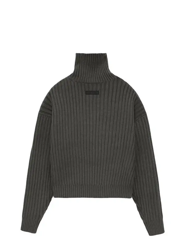 Fear Of God Ss24 Ribbed Turtleneck - Black