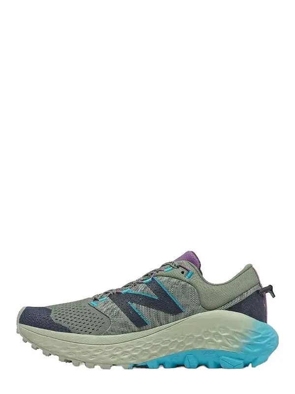 NEW BALANCE Fresh Foam More Trail V1 Running Shoe - Green/sky Blue