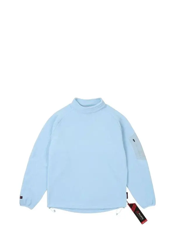 PALACE Polartec Mock Neck Pullover - Light Blue