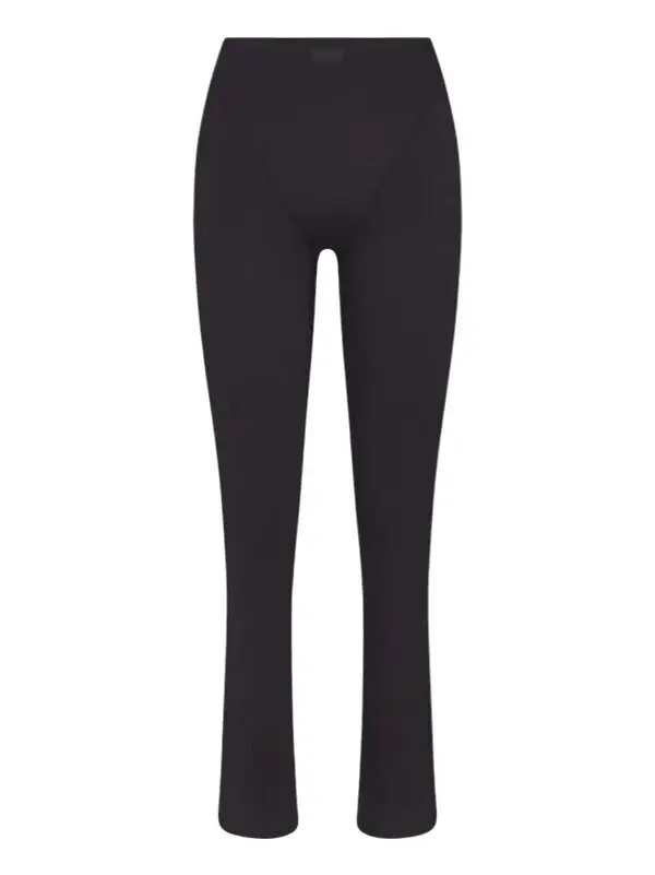 Nike X Skims Matte High-waisted V-panel Straight Leggings - Obsidian