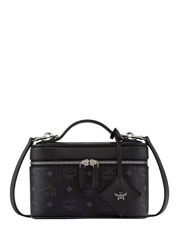 Mcm Aren Visetos Vanity Case - Black