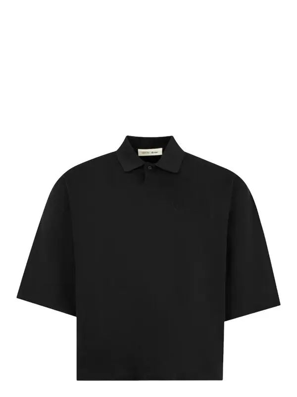 Fear Of God Signature 90s Cropped Polo Shirt - Black