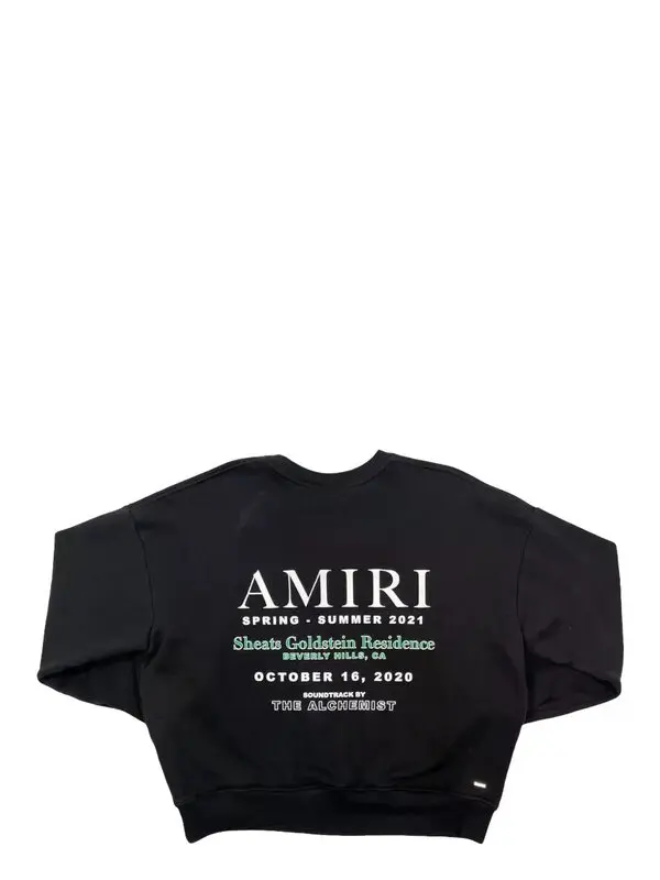 Amiri Goldstein Residence Printed Sweater - Black