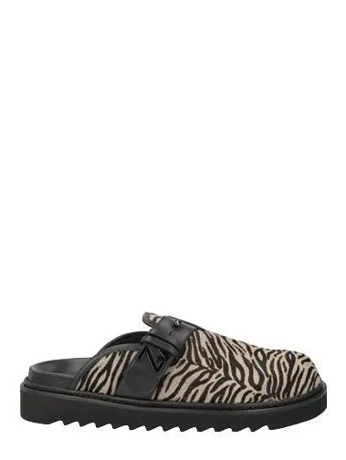 Zadig&Voltaire Zebra-print Calf Hair Mules With Buckle - Beige