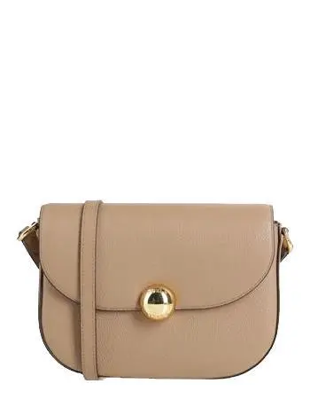 Furla Pebbled Leather Crossbody Bag - Beige