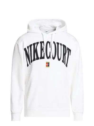 Nike French Terry Hooded Sweatshirt With Appliqués - White
