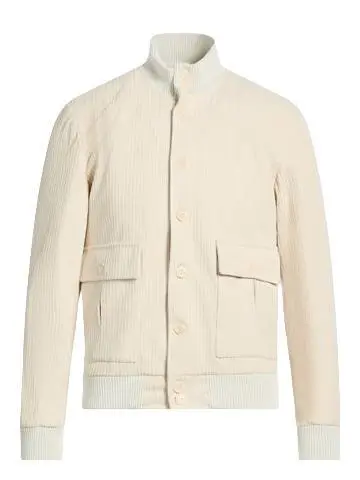 EXTE Bomber Jacket In Corduroy - Beige