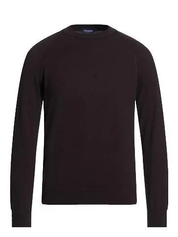 DRUMOHR Dark Cashmere Crewneck Sweater - Brown