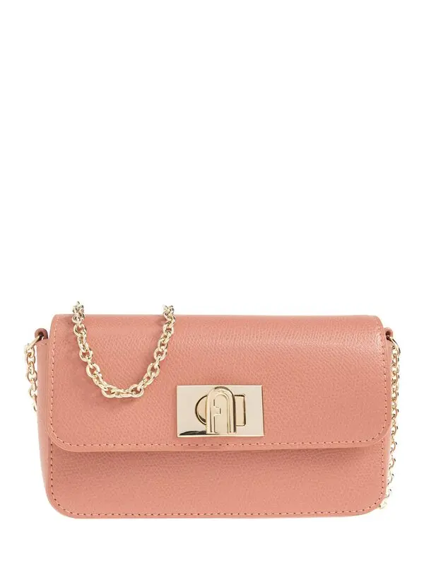 Furla 1927 Mini Bag With Turn-lock Closure And Chain Strap - Pink