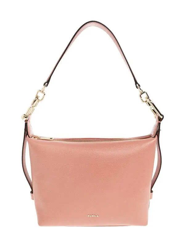 Furla Tonie Mini" Leather Shoulder Bag - Pink
