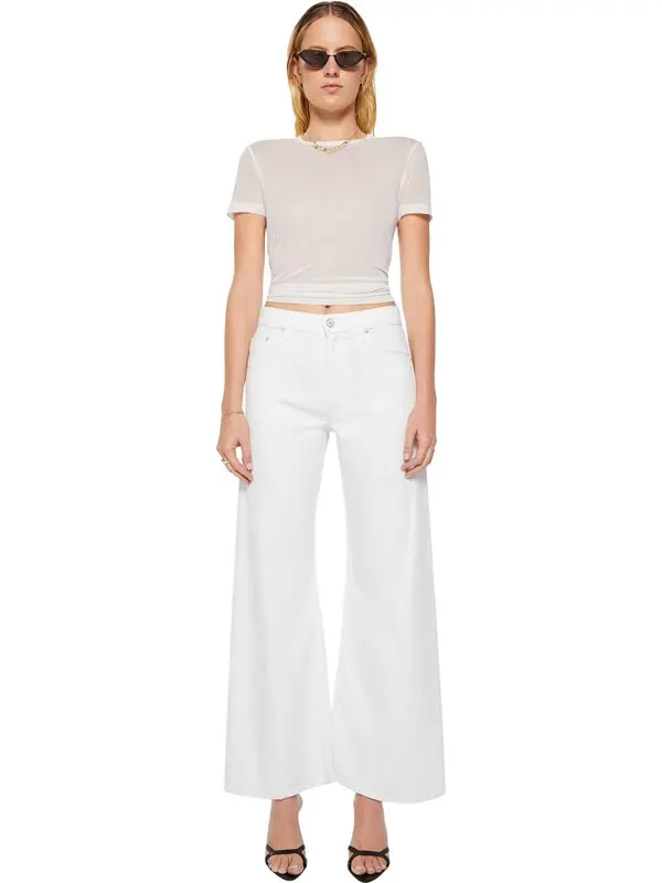 MOTHER Wide Leg Pinch Of Salt Pants - White