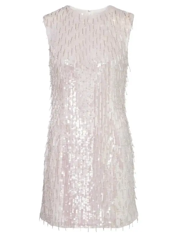 Rachel Gilbert Calypso Sequined Minidress - White