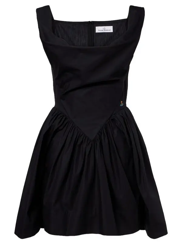 VIVIENNE WESTWOOD Sunday Cotton Mini Dress - Black