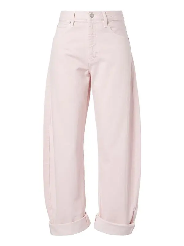 FRAME Bubble Barrel-leg Jeans In Knock Out Wash - Pink