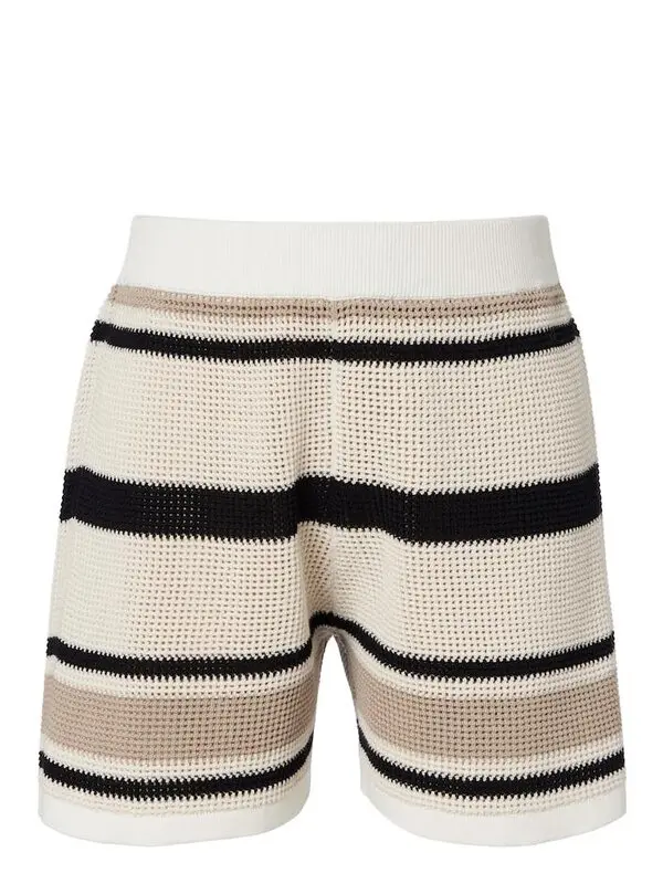 Brunello Cucinelli Striped Cotton Shorts - Multicoloured