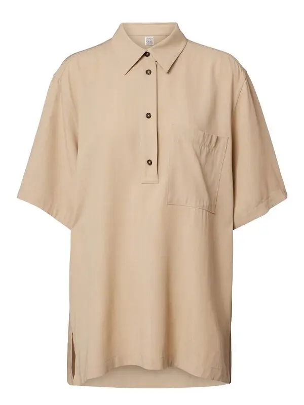 TOTEME Oversized Shirt - Beige