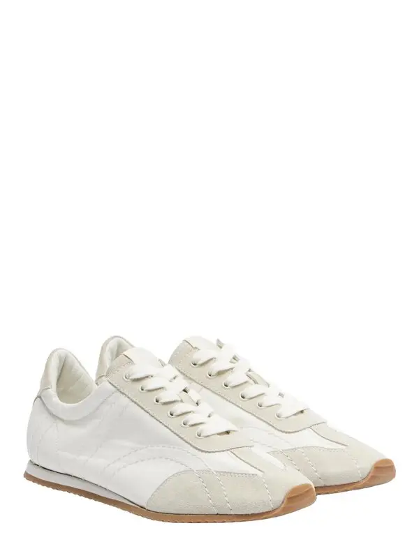 TOTEME Suede-trimmed Sneakers - White
