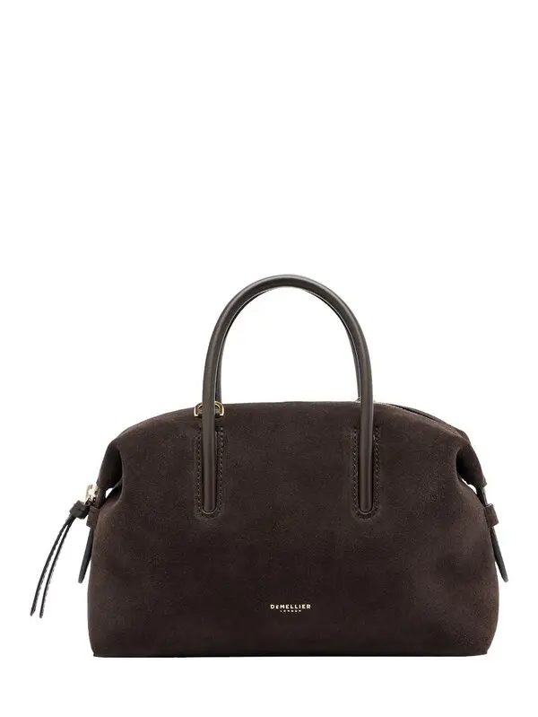 DEMELLIER Stockholm Small Suede Top-handle Bag - Brown