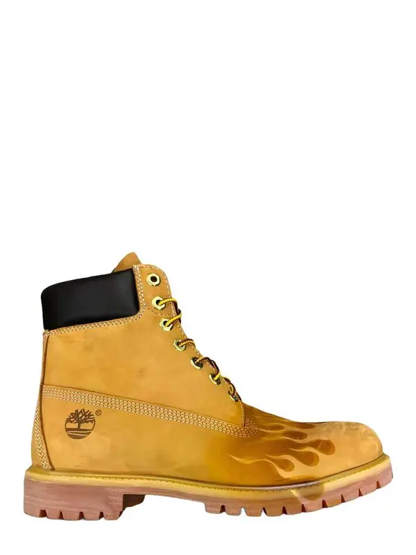 Timberland Loso Wav Flame-print Lace-up Hiking Boots - Yellow