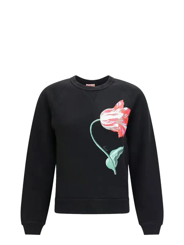 Kenzo Tulip Print Sweatshirt - Black