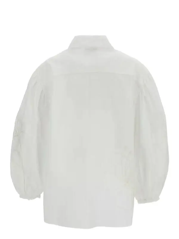 ESTRAFALARIO Embroidered Cotton Shirt - White