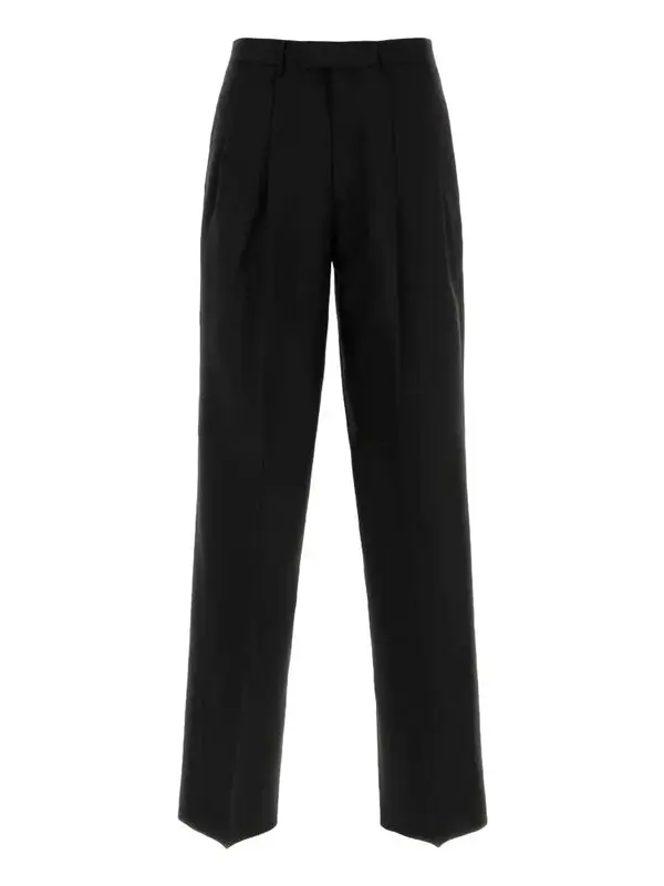 Givenchy Pleated Wool-blend Trousers - Black