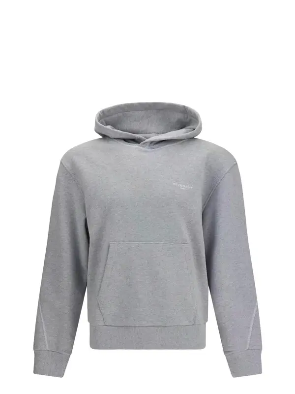 Givenchy Embroidered Logo Hoodie - Grey
