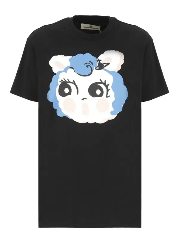 VIVIENNE WESTWOOD Graphic Print Crewneck T-shirt - Black