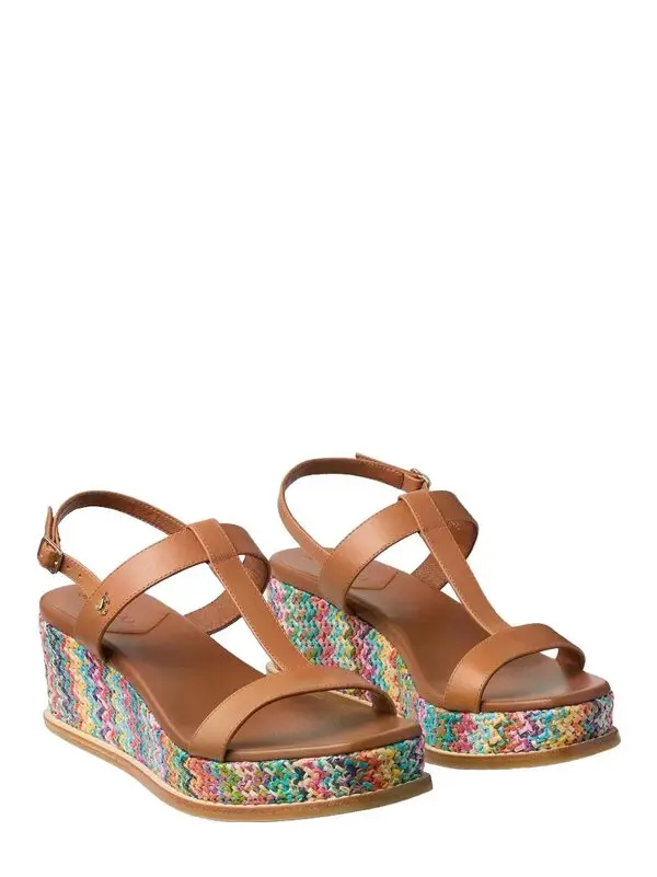 JIMMY CHOO Theia Wedge Heeled Sandals - Brown
