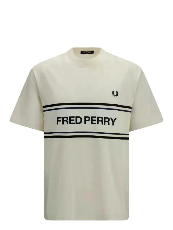 Fred Perry Logo-print Striped T-shirt - Multicolour