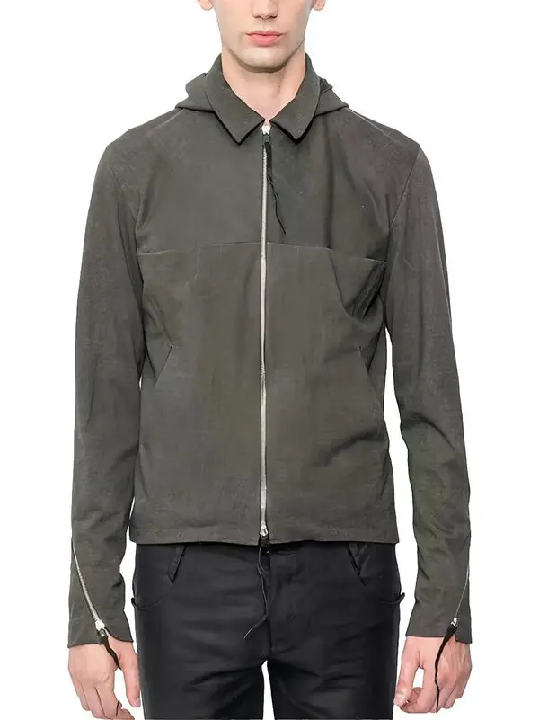 MA+ Detachable Hood 4-pocket Jacket - Green