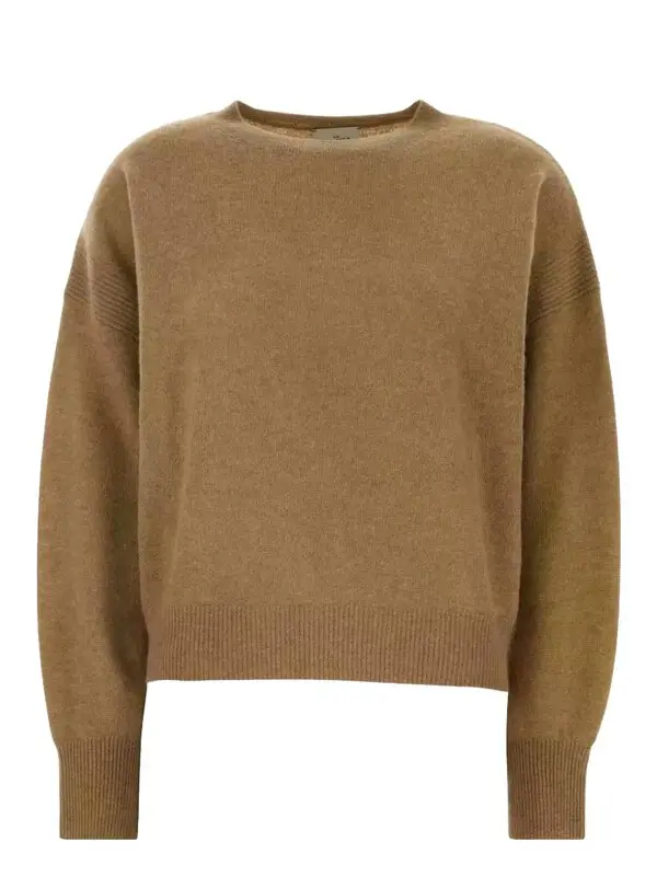 Le Kasha Ribbed Long Sleeve Sweater - Brown
