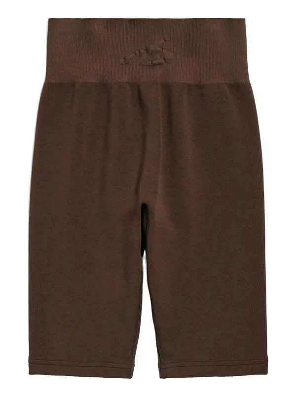 Balenciaga Techwear Seamless Cycling Shorts - Brown