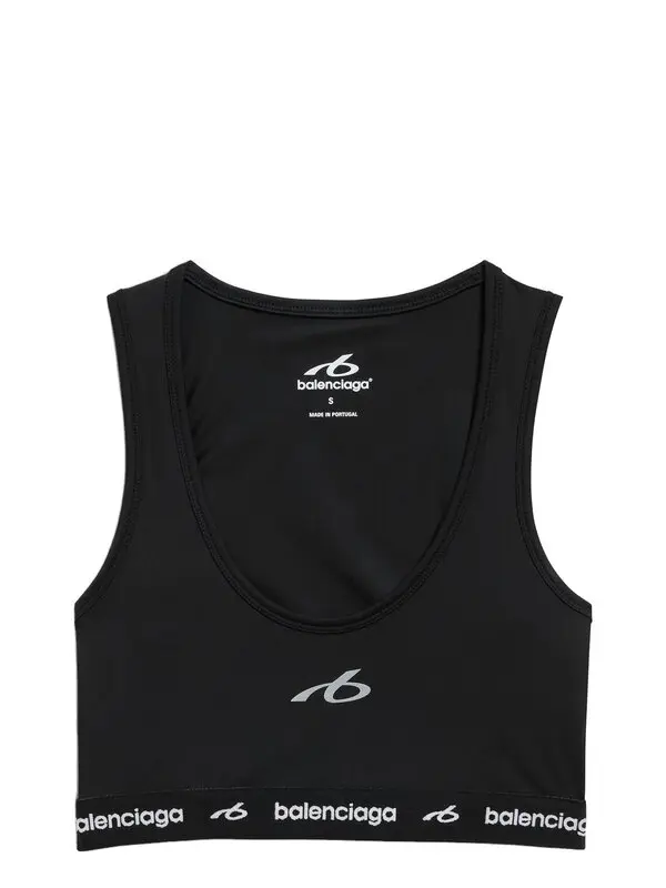 Balenciaga Techwear Bra Tank Top - Black