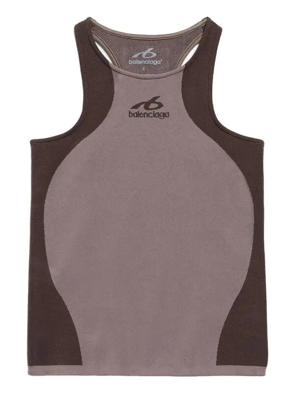 Balenciaga Techwear Seamless Tank Top - Brown
