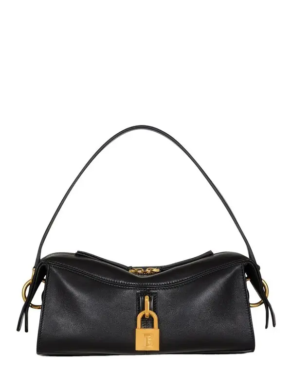 Balmain Small Pulse Bag In Smooth Leather - Black